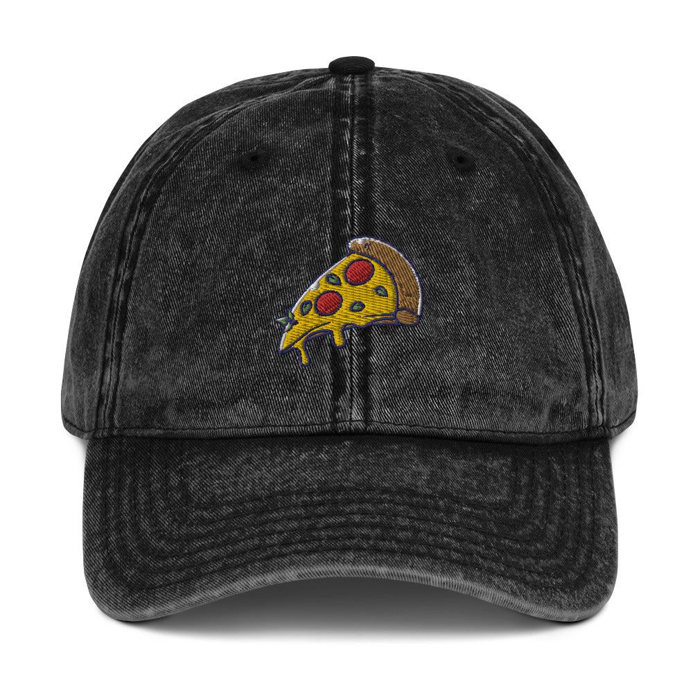 Pizza Slice Embroidered Vintage Cap – DigitalEats